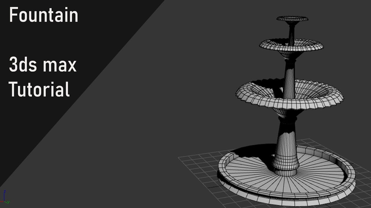 Modeling Fountain - 3ds max tutorial - YouTube