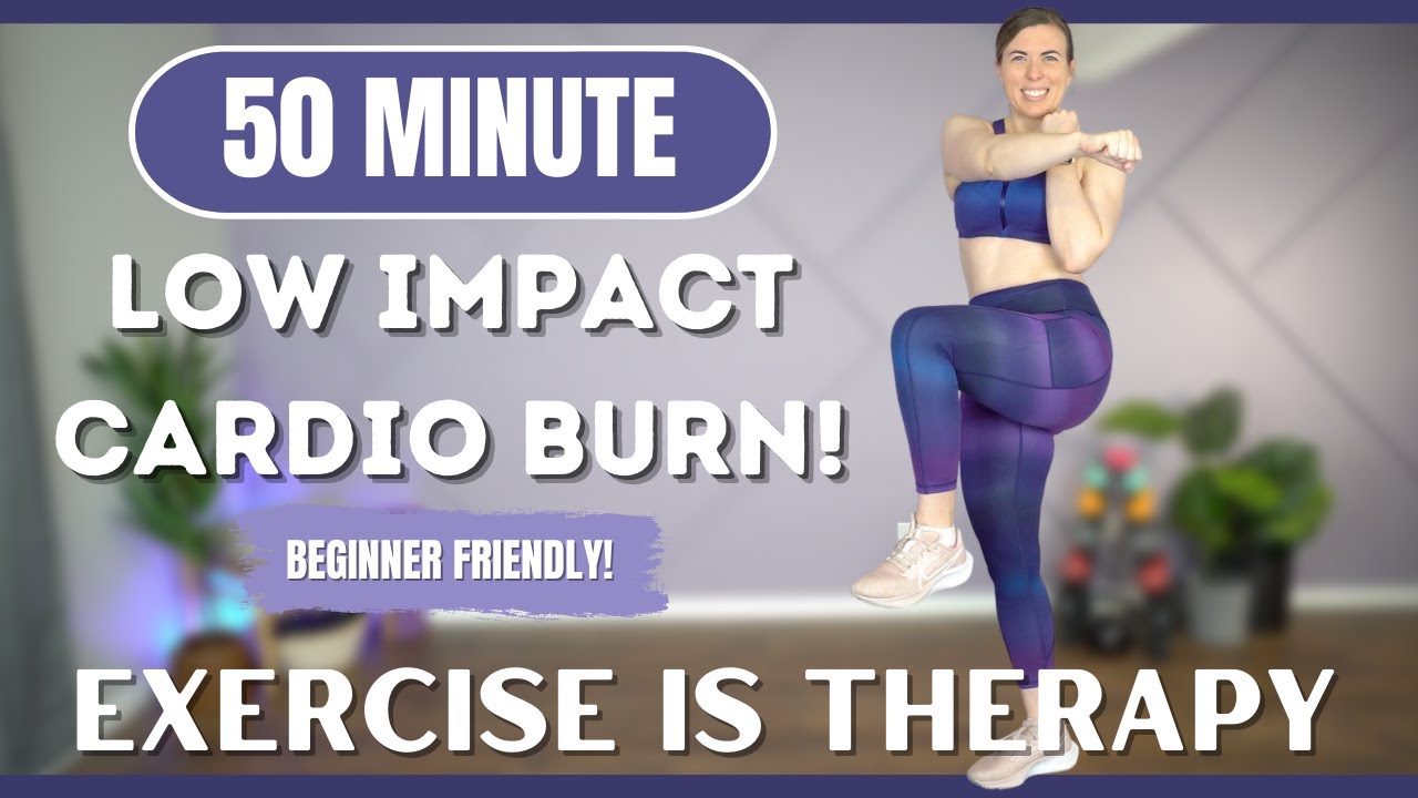 50 MIN Low Impact Walking Workout for STRESS - YouTube