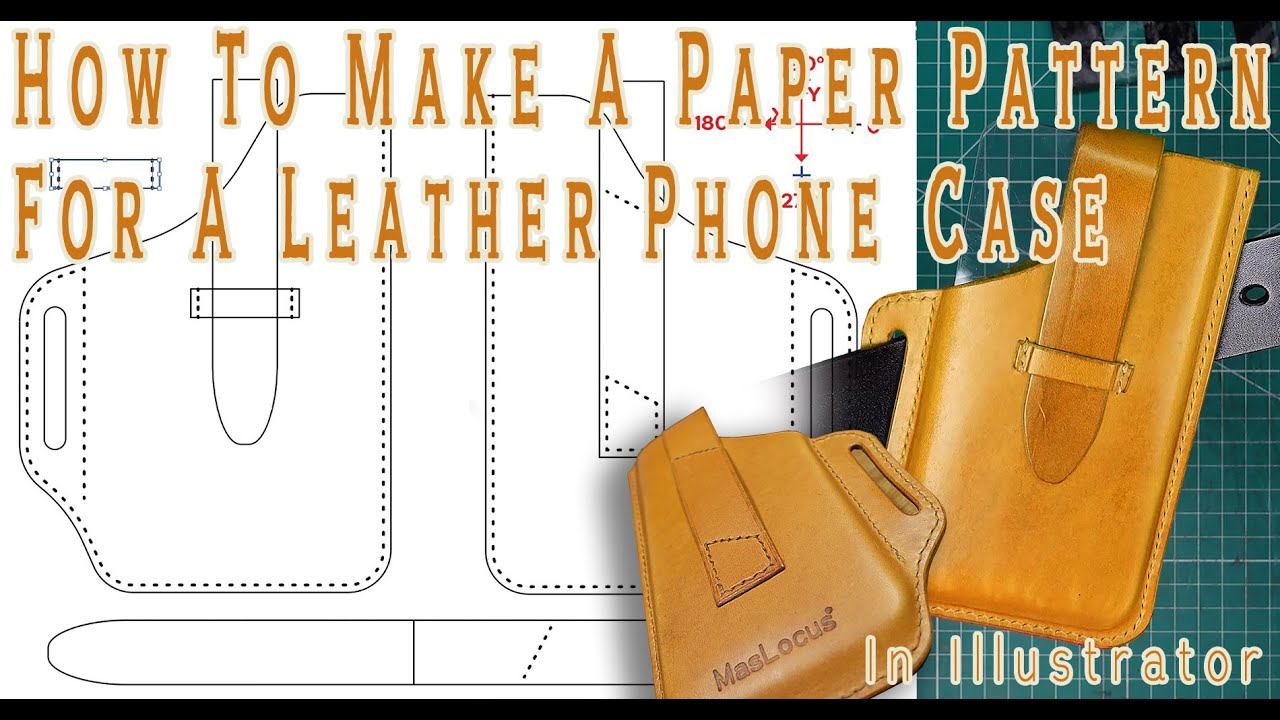 [Leather Craft]Paper Pattern Tutorial in Illustrator for Beginners ...