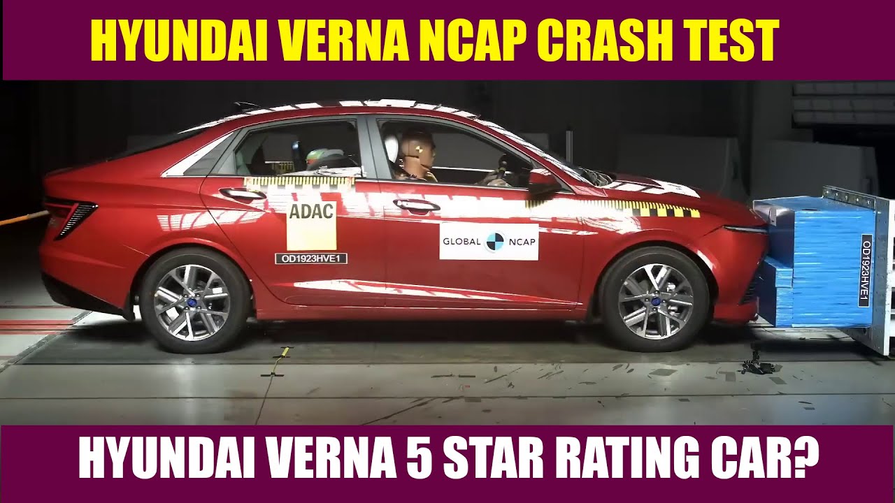 Hyundai Verna NCPA Crash Test | Verna Safest car in India | 5 Star ...