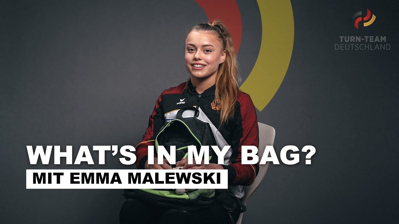 What's in my Bag? | Emma Malewski | Turn-Team Deutschland - YouTube