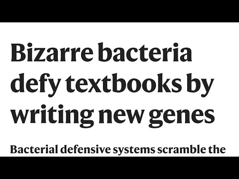 Bizarre new bacteria defy understanding of genetics - YouTube