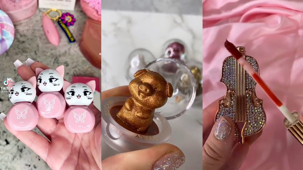 Amazing Unboxing cute makeup products/ cute lip tints💛 - YouTube