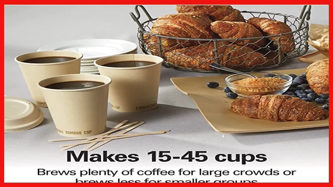 Hamilton Beach 45 Cup Coffee Urn and Hot Beverage Dispenser, Silver ...