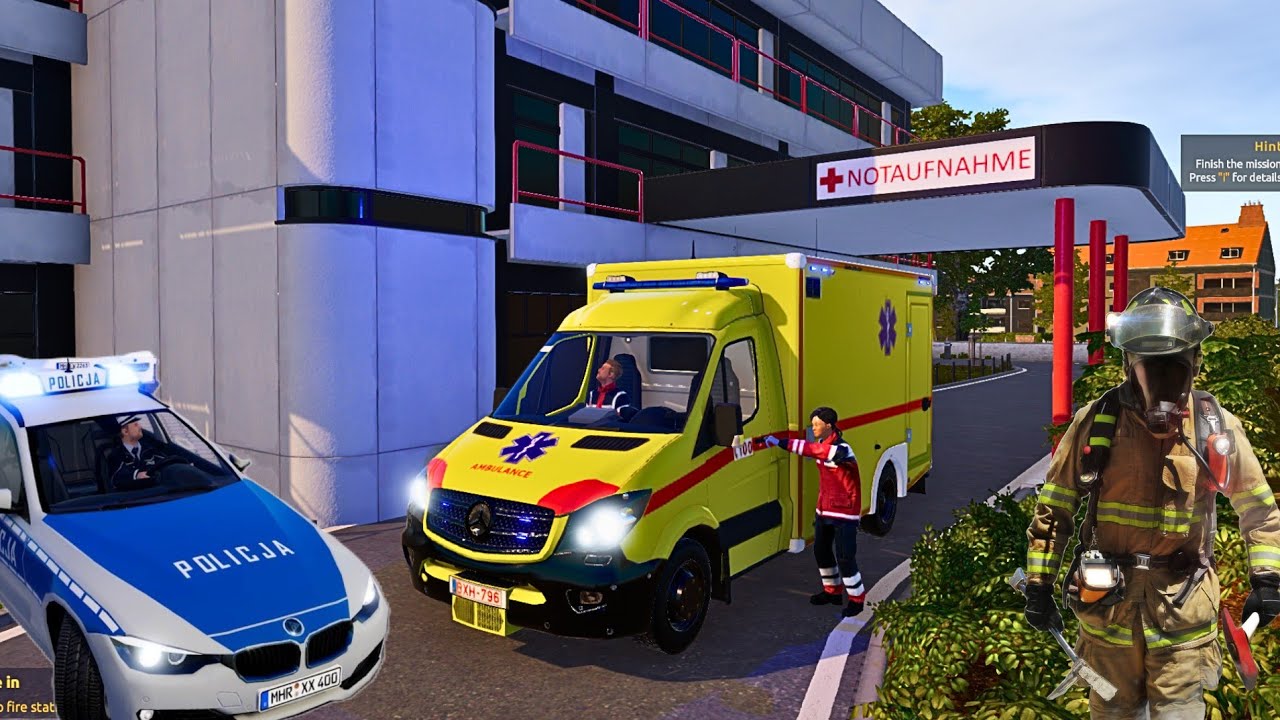 Emergency Call 112 - UK Fire Brigade Truck and Ambulance First Night ...