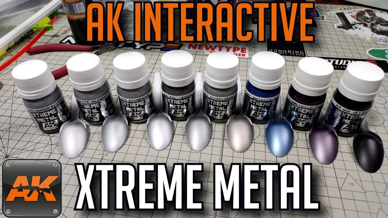 AK Interactive XTREME METAL Paint Color Test And Review - YouTube