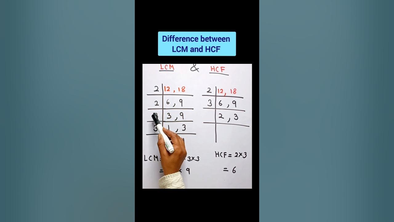 lcm hcf | difference between lcm and hcf #shorts #maths #lcm_and_hcf_trick - YouTube