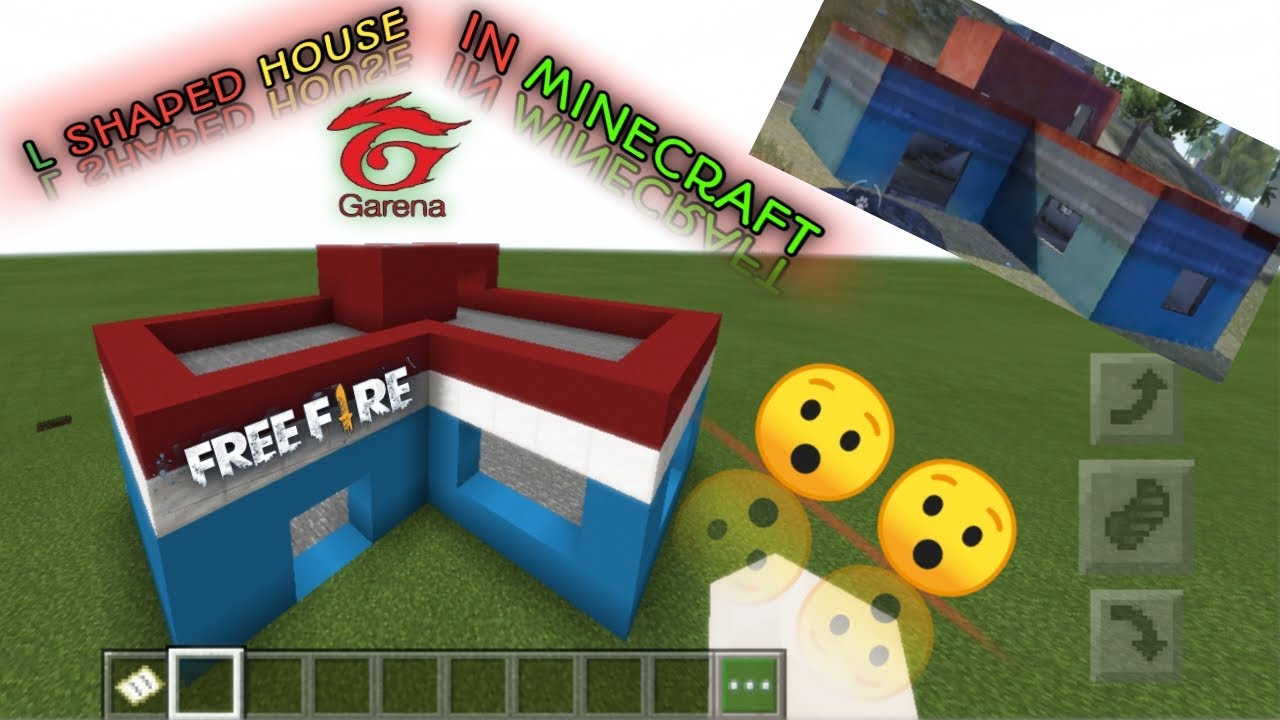 Free fire L Shaped House in Minecraft Building. #freefire #Minecraft ...