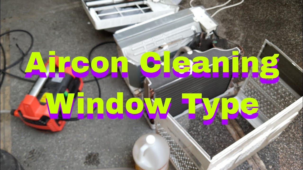 Aircon Cleaning Window Type - YouTube