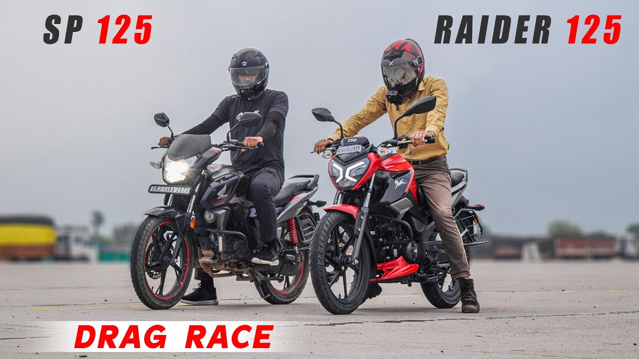 TVS Raider 125 VS Honda SP 125 : Drag Race || Race Till Their Potential ...