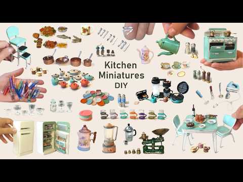 3.5 Hours Of DIY Dollhouse KITCHEN Miniatures | COMPILATION Video | #Miniatures