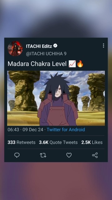 Madara Chakra Level 📈🔥#madara #anime #narutoshippuden - YouTube