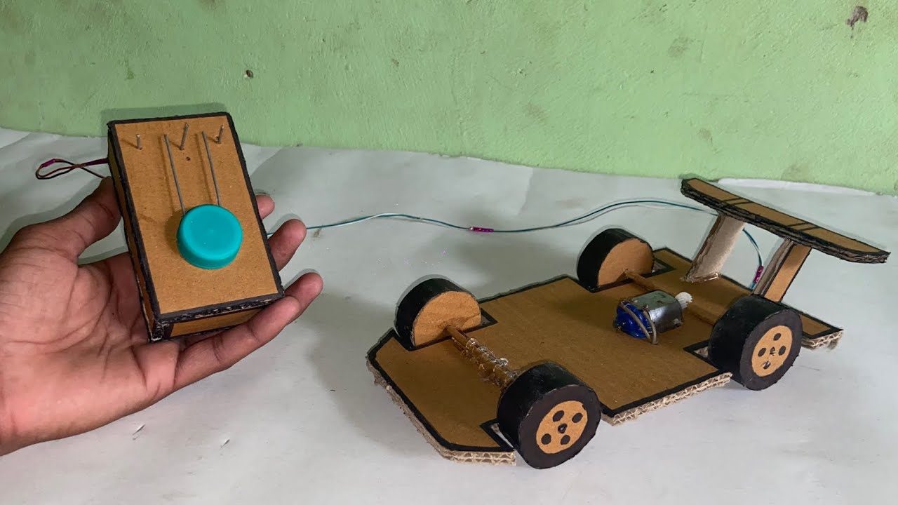 How to make rc remont control car with cardboard easy at home||DIY Rc ...