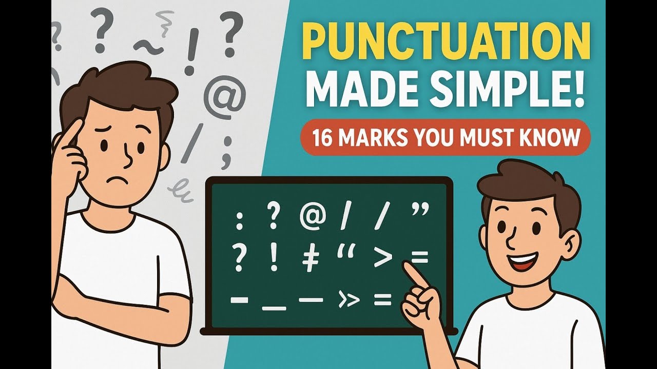 16 Punctuation Marks You Must Know! - YouTube