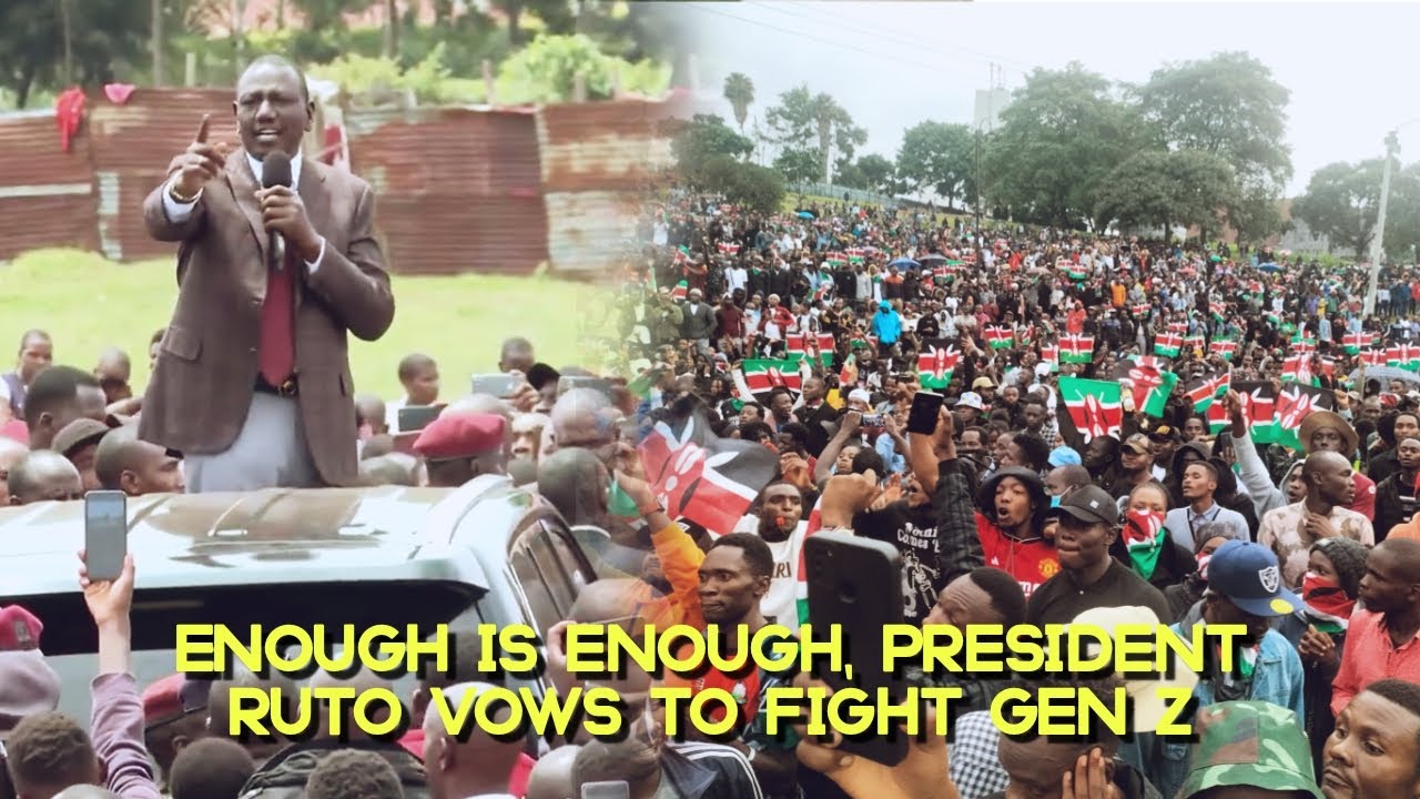 Enough is enough, President Ruto vows to fight Gen Z - YouTube