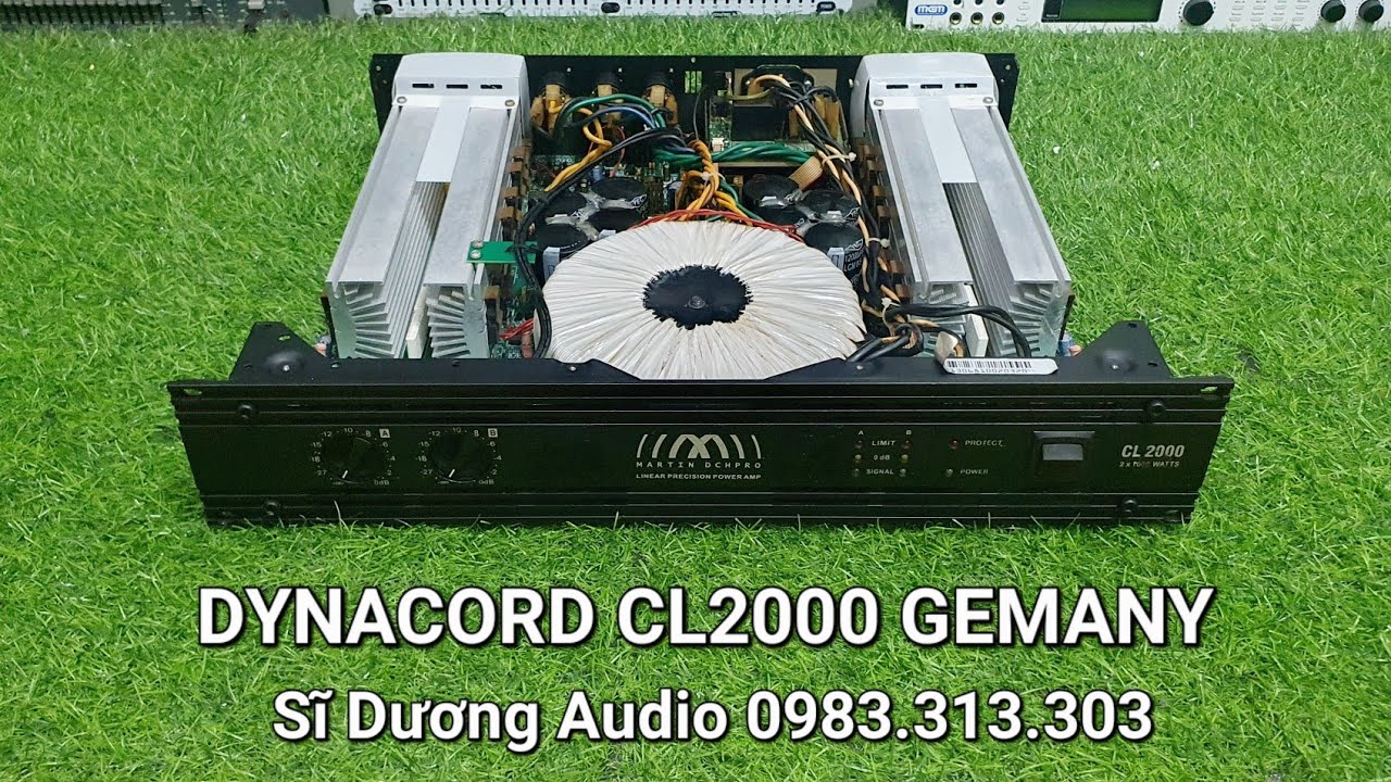 Đẩy DYNACORD CL2000 Made In GERMANY ( Đức ) bãi xịn 1000W×2/4R - YouTube