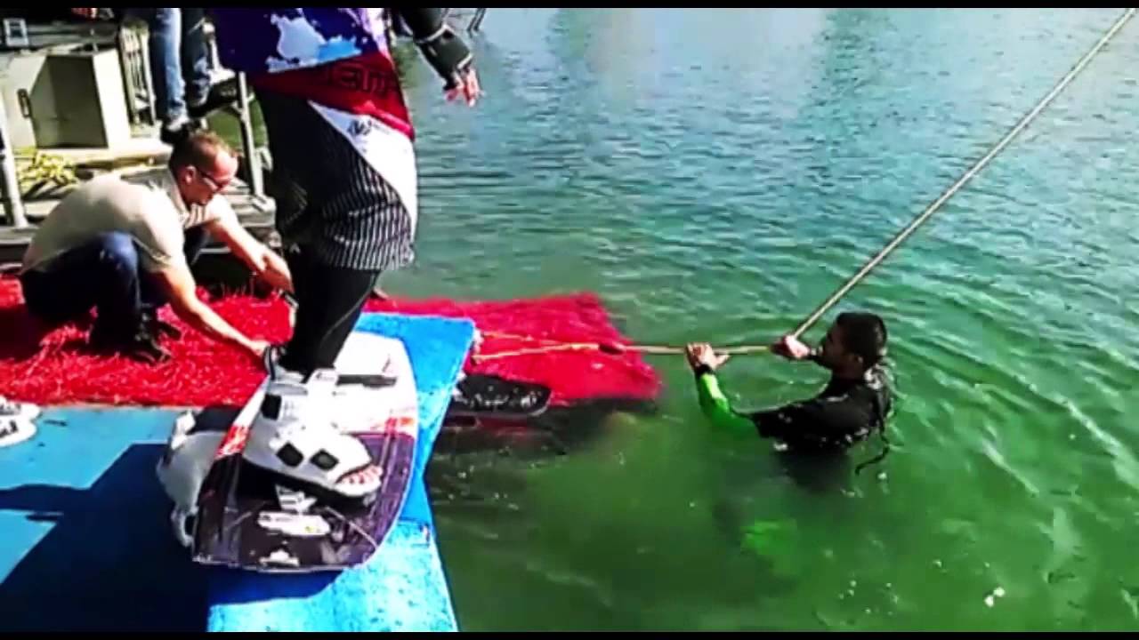 wakeboarding dog - YouTube
