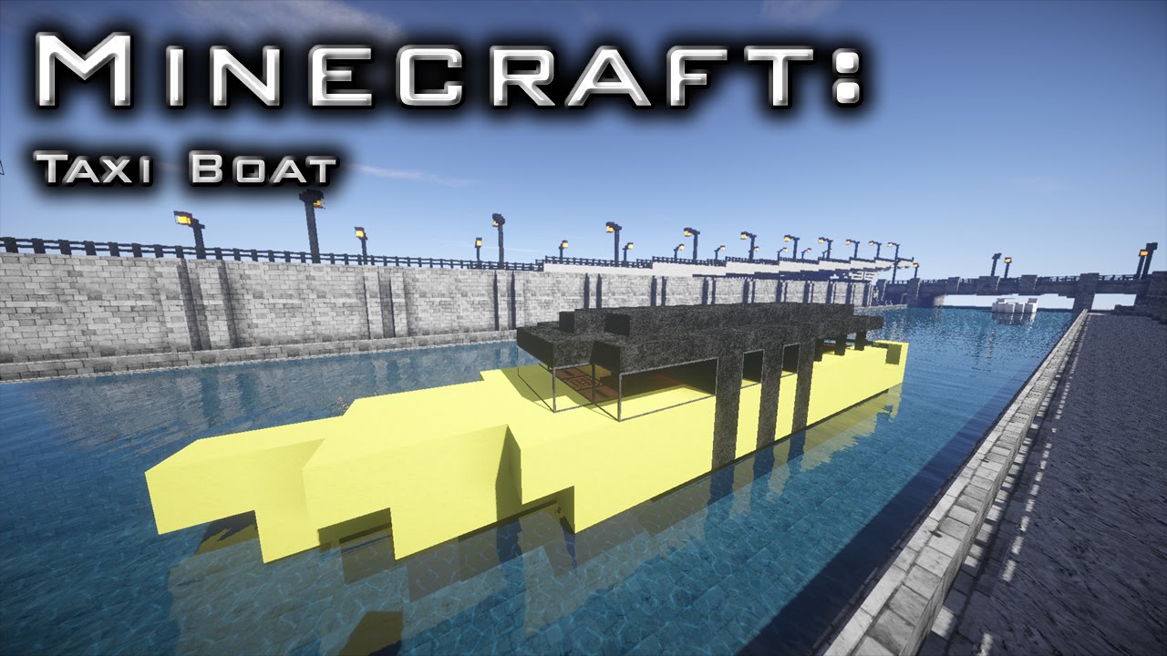 Minecraft: Taxi Boat Tutorial - YouTube