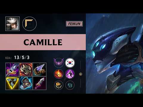 (Feikun) Camille Top vs Cho'Gath - KR Master Patch 26.13