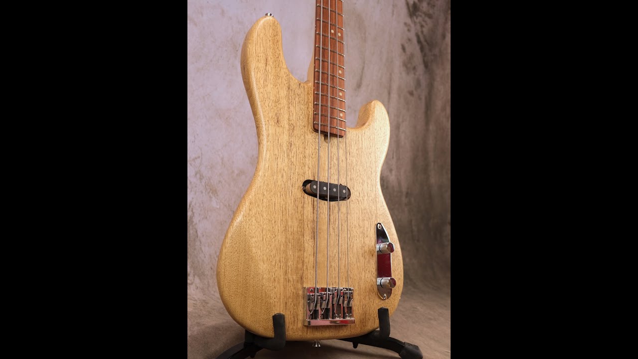 '55 P Bass contour body Frake wood nat satin by Alnus Bass 2010 - YouTube