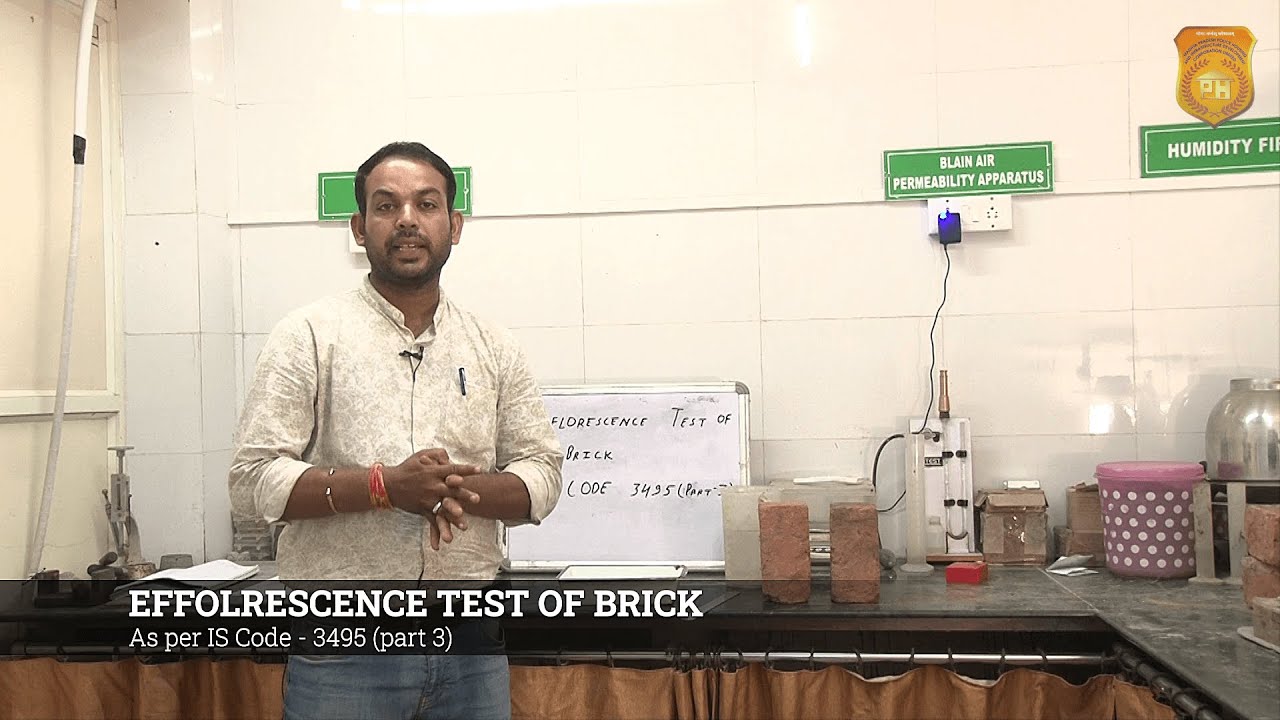 Efflorescence Brick test - YouTube