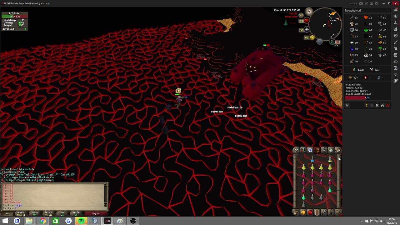 Killing TzTok-Jad with Toxic Blowpipe RS07 - YouTube