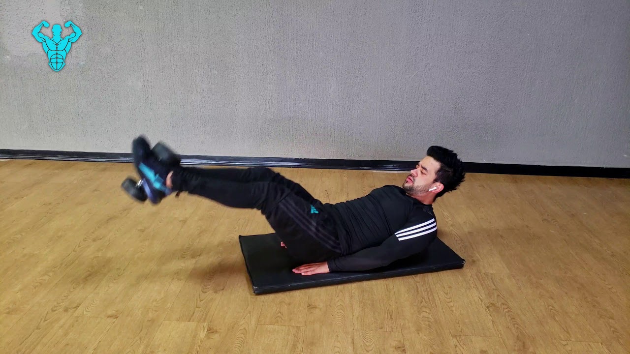 EXERCISES WITH DUMBBELL - Legs raises - YouTube