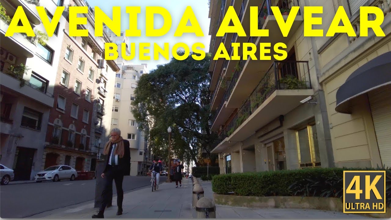 Avenida Alvear, Buenos Aires, Argentina Virtual Walking Tour (4K) - YouTube
