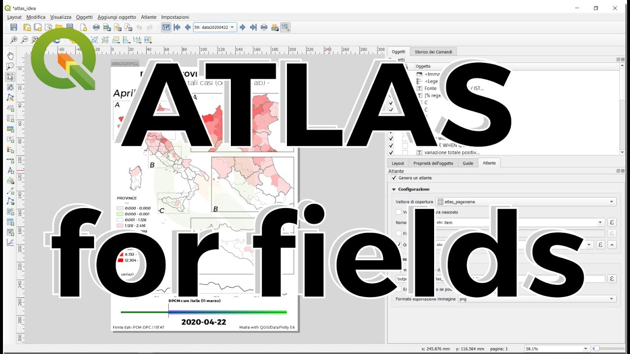 QGIS Atlas for fields - YouTube