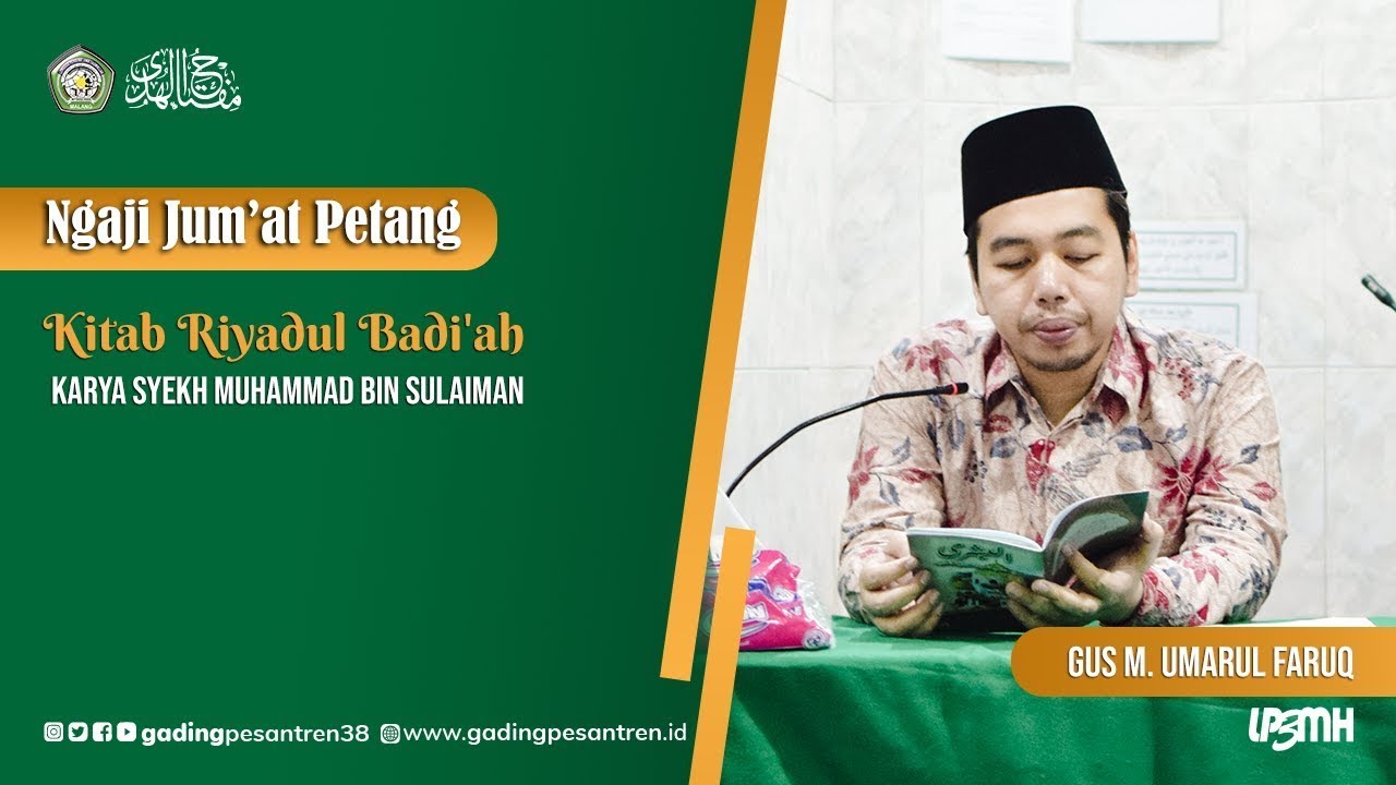 🔴 LIVE Pengajian Riyadul Badi'ah - Gus M. Umarul Faruq | Jum'at Petang ...