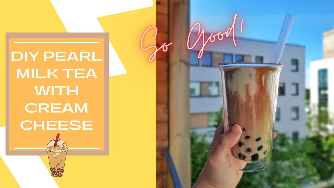 DIY CHEESECAKE BOBA MILK TEA WITH CREAM CHEESE - YouTube
