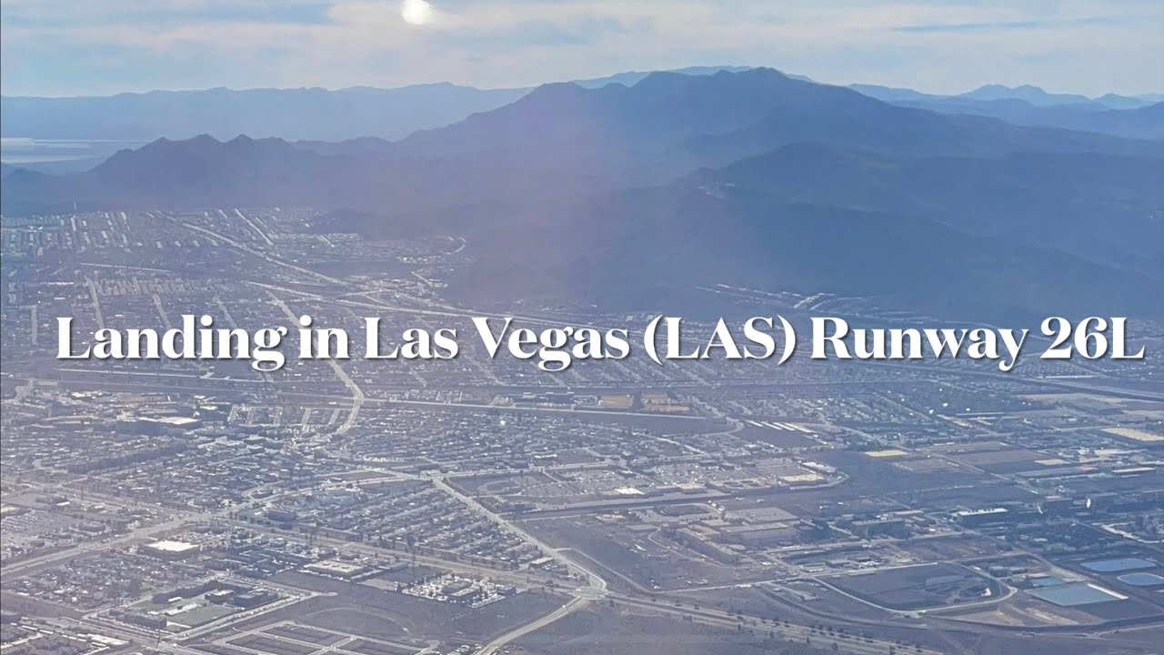 Landing in Las Vegas (LAS/KLAS) runway 26L on a JetBlue A320 - YouTube