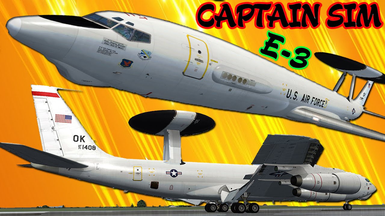Captain Sim E-3 Model Details FSX HD - YouTube
