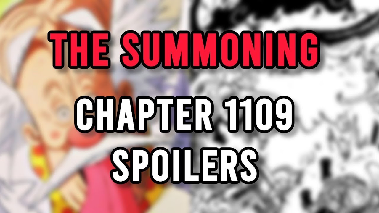 BIG NEWS!!! One Piece Chapter 1109 Spoilers!!! - YouTube