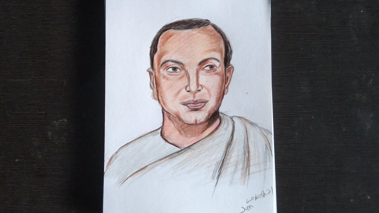 How to Draw Jaishankar Prasad | Jaishankar Prasad Drawing | जयशंकर ...