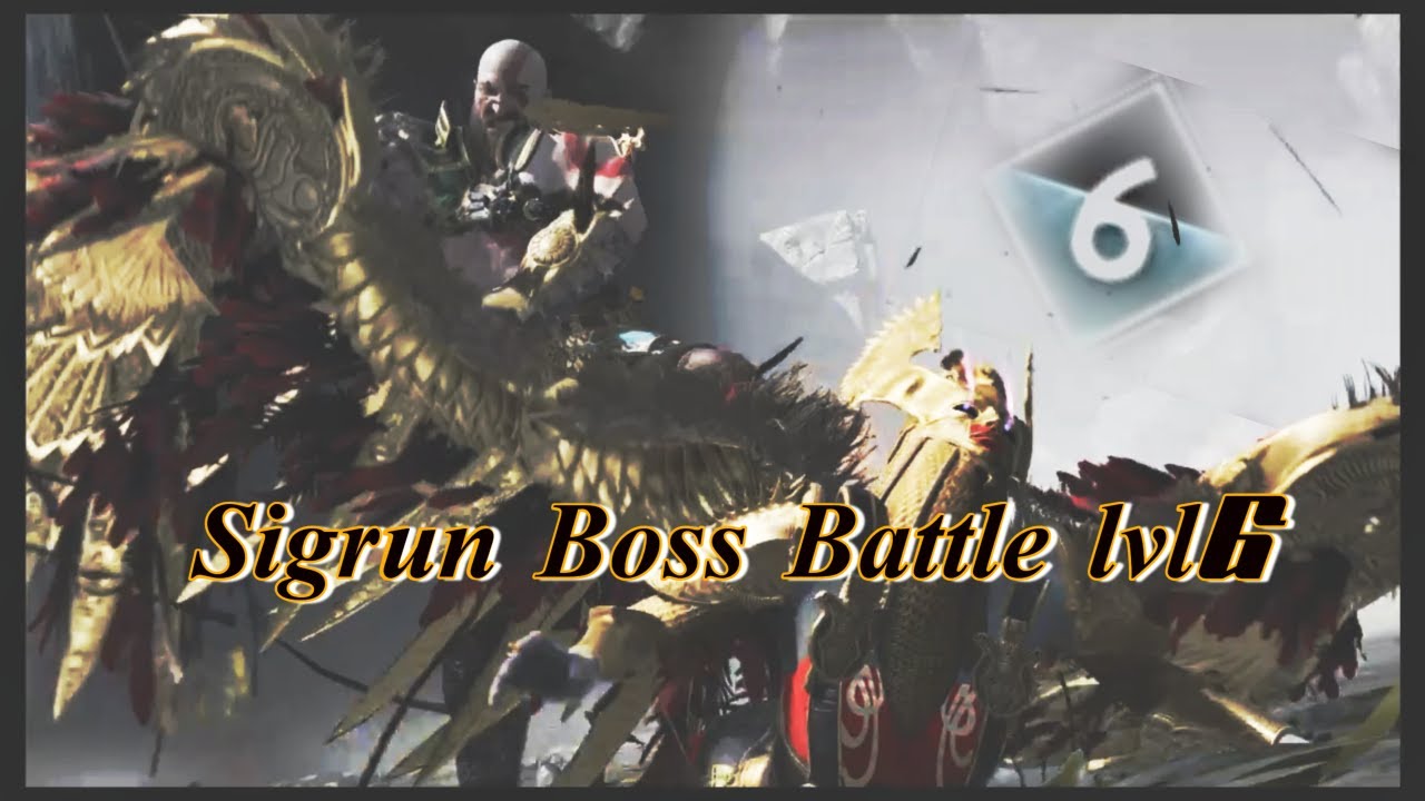 GOD OF WAR 4: Sigrun Boss Fight (Valkyrie Queen) Lvl 6 ELDEN RING STYLE ...