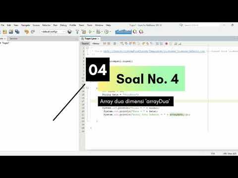 Tugas 1 Struktur Data Pendeklarasian Variabel dengan tipe data integer, string, array dan ...