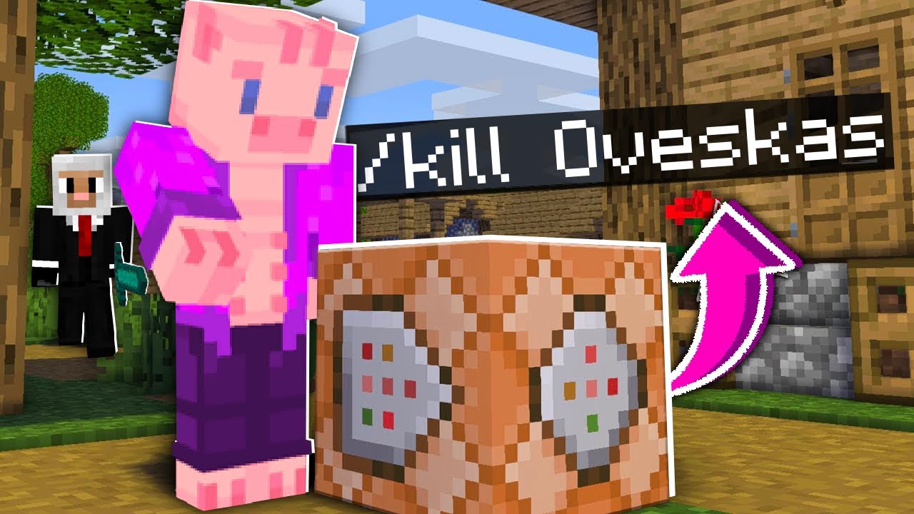 Minecraft Manhunt, ale TAJNĚ používám COMMAND BLOCK... @Oveskas - YouTube