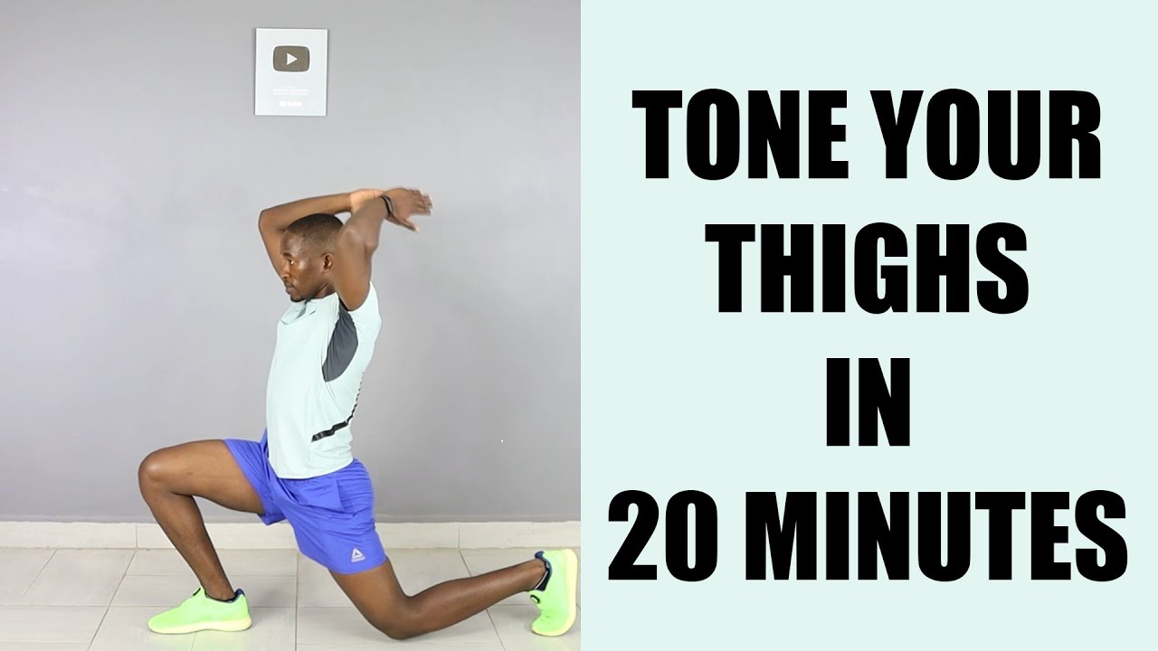 20 Minute Standing Thigh Workout for Beginners/ Tone Thighs Fast - YouTube