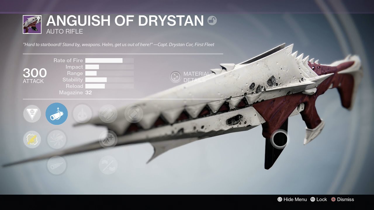 Destiny Taken King Legendary King's Fall Auto Rifle Anguish Of Drystan ...