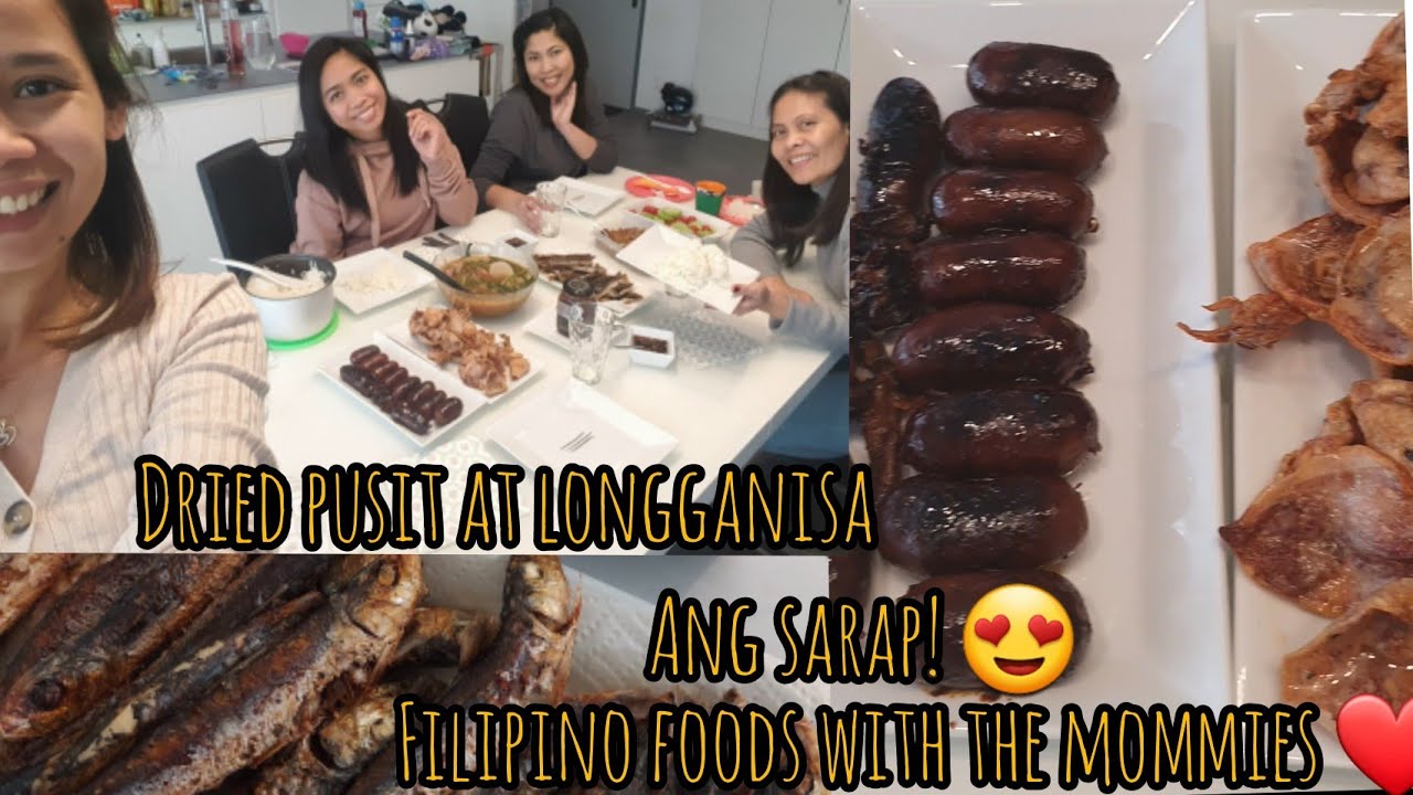 PINOY FOODS ARE THE BEST || DRIED PUSIT AT LONGGANISA || YUMMY ...