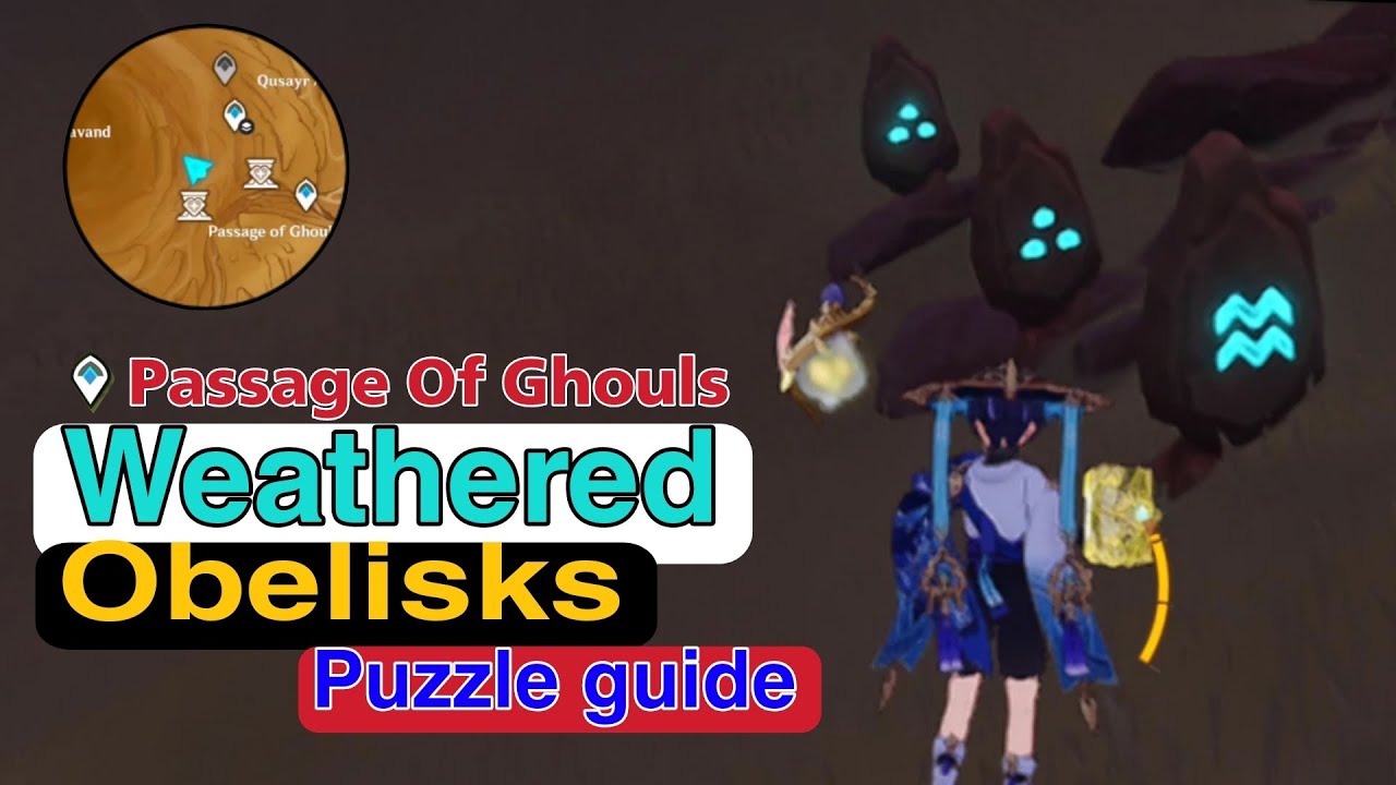 Passage of ghouls | Wathered obelisks puzzle guide | mt. damavand ...