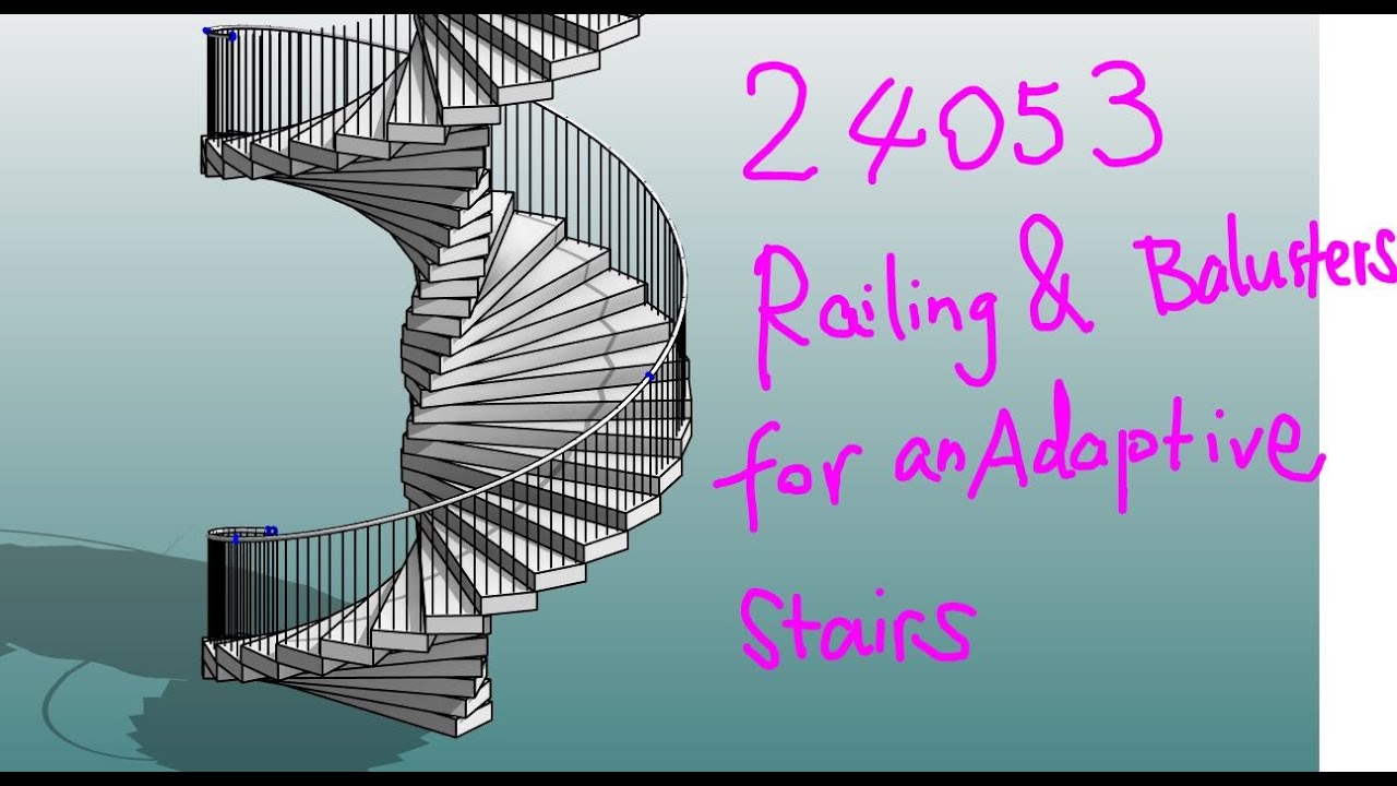 24053 - Using adaptive family to create railing and balusters for an ...