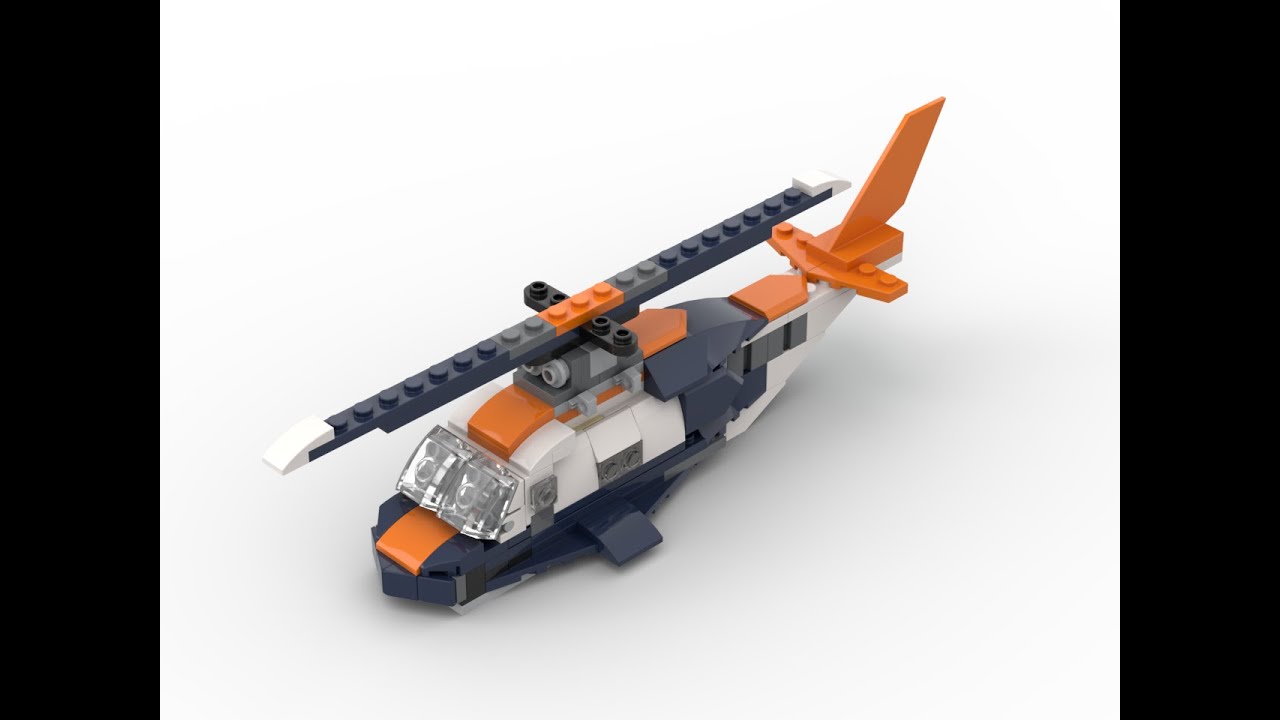Lego 31126 Supersonic Jet Speed Build Studio Bricklink LDD by Master ...