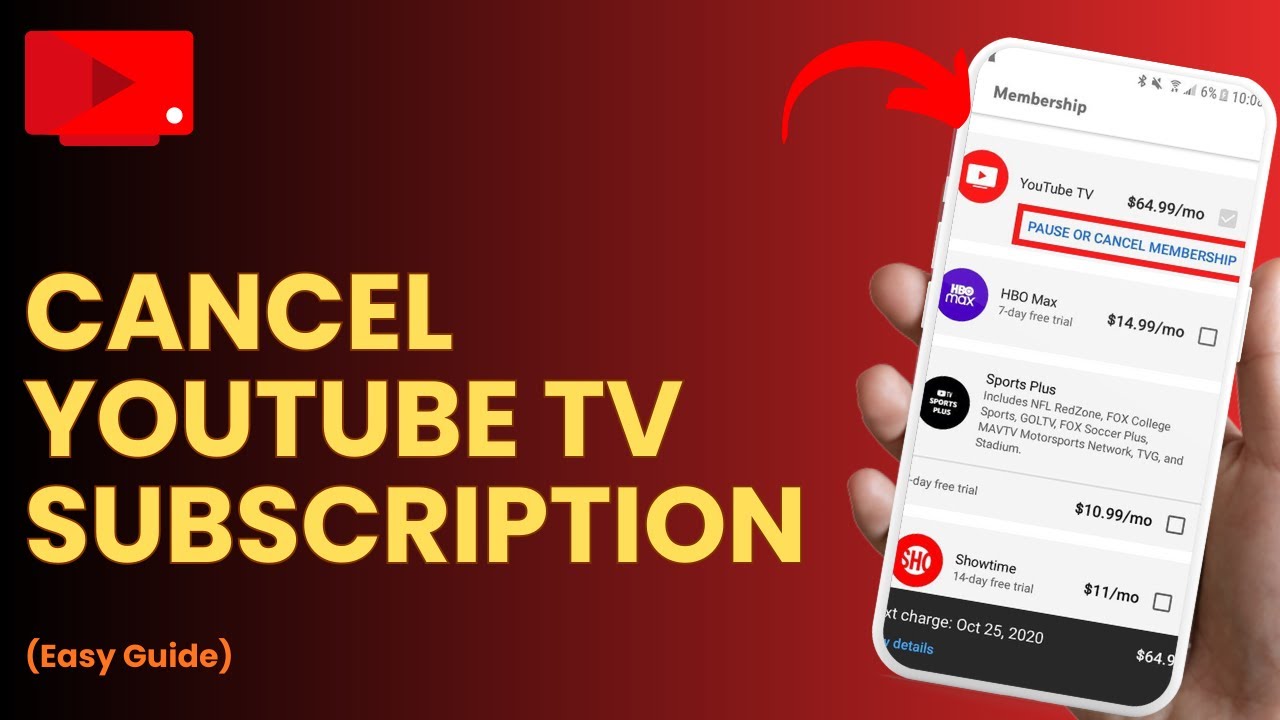 How to Cancel YouTube TV Subscription ! - YouTube