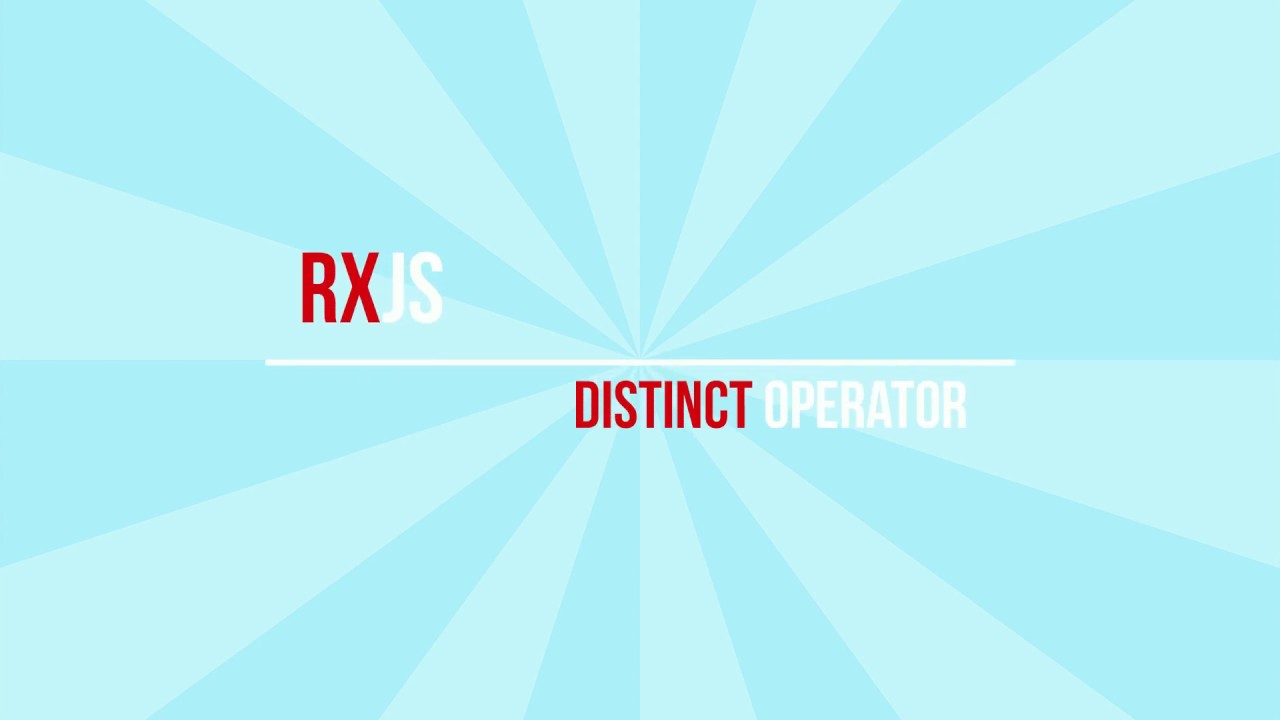 15. distinct() operator - YouTube