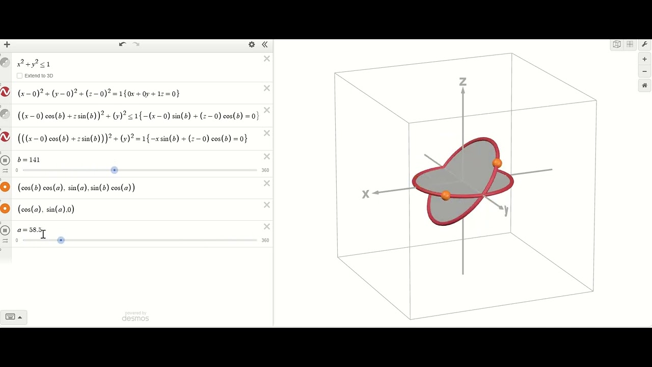 Desmos: rotating circle-ball 1 - YouTube