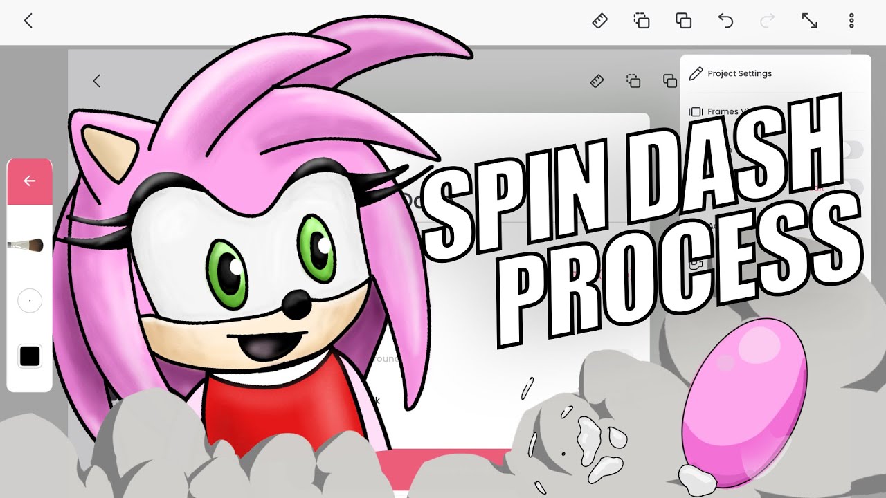 Amy Rose ️ Animation Process - YouTube