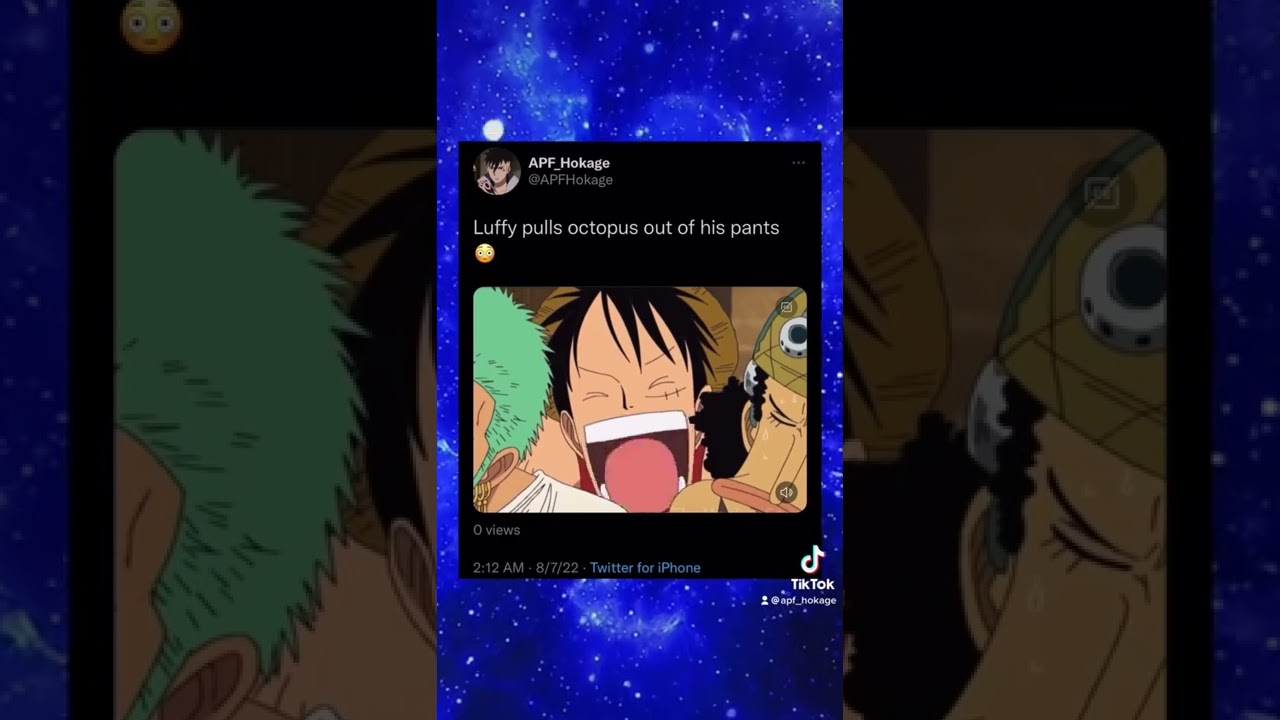 Luffy pulls octopus out of his pants! | #anime #shorts - YouTube