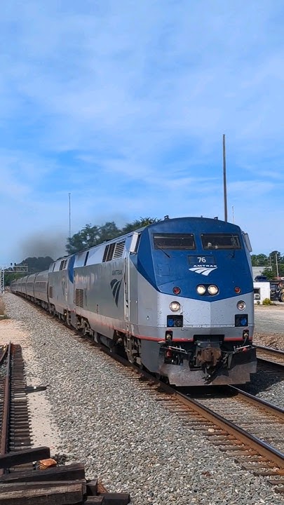 Amtrak Silver Star train P092 approaches Raleigh NC at the NC State Fairgrounds 6/1/2024 - YouTube